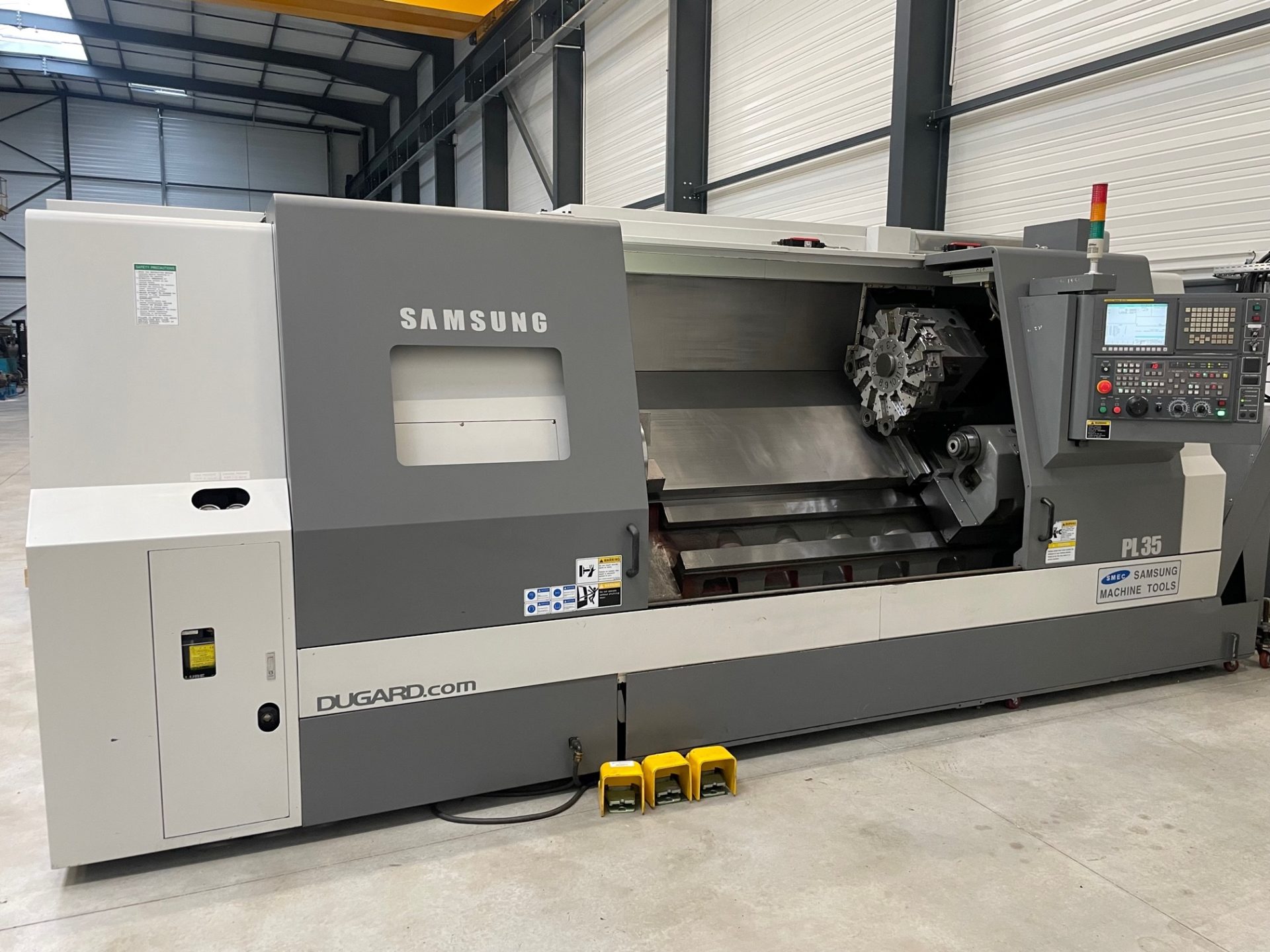 2 AXES SLANT BED CNC LATHE - SAMSUNG - PL-35A/1500 !!! SOLD !!! - Axel ...