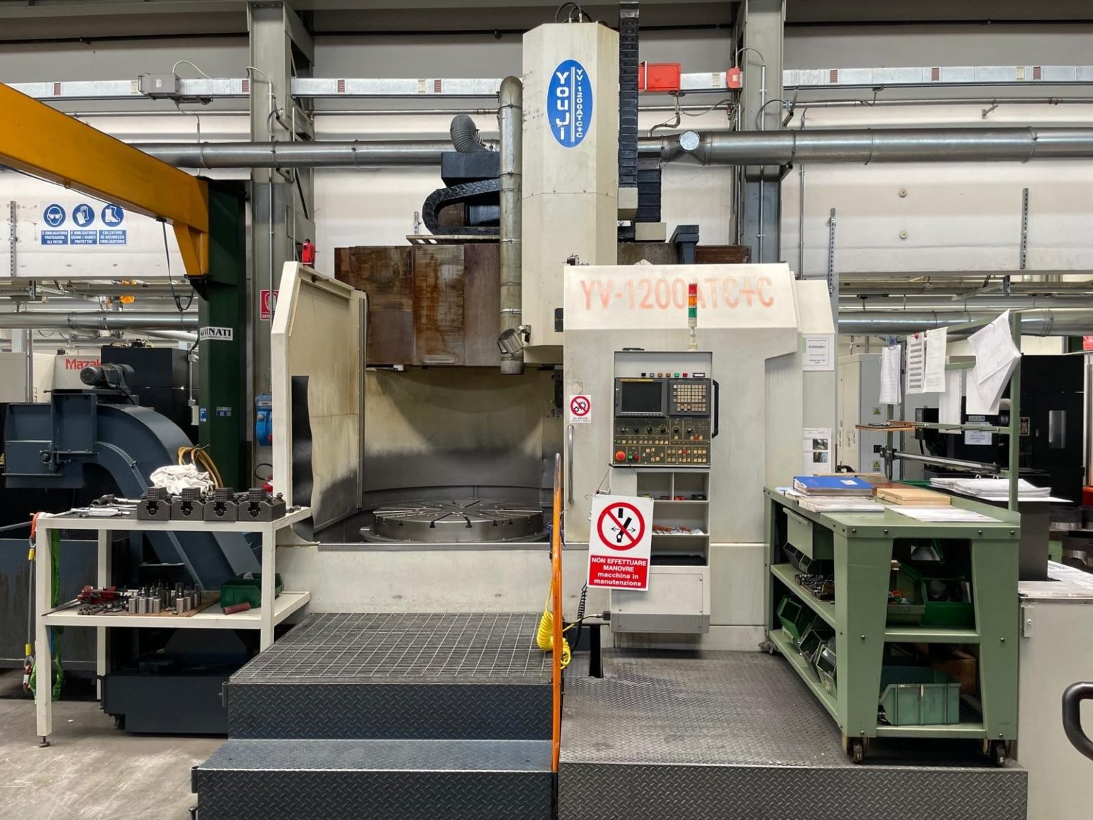 CNC VERTICAL BORER - 3 axes - YOUJI - YV1200 ATC+C